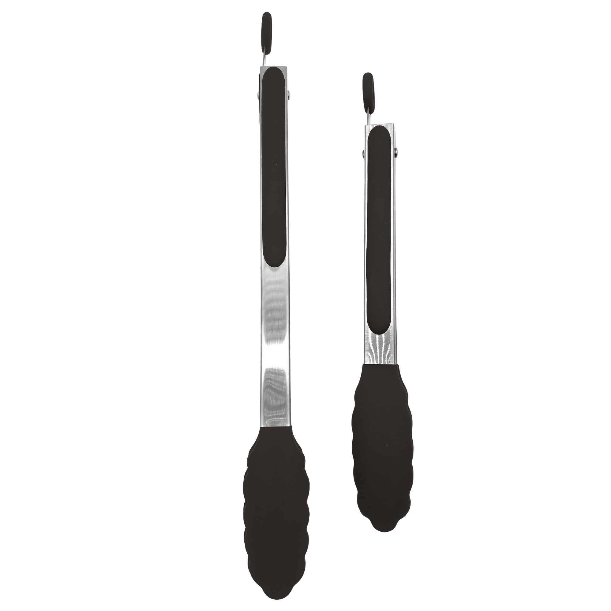 Phantom Chef Set of 2 Stainless Steel Silicone Tongs
